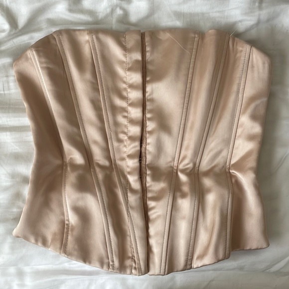 Zara | Tops | Zara Satineffect Corset Top | Poshmark
